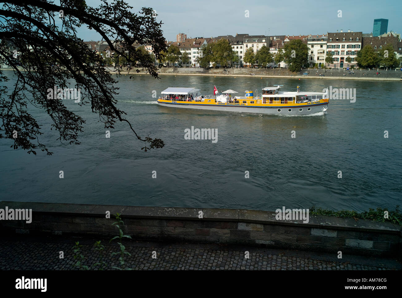 Cruise ship on Rhine Basel Switzerland Stock Photo - Alamy