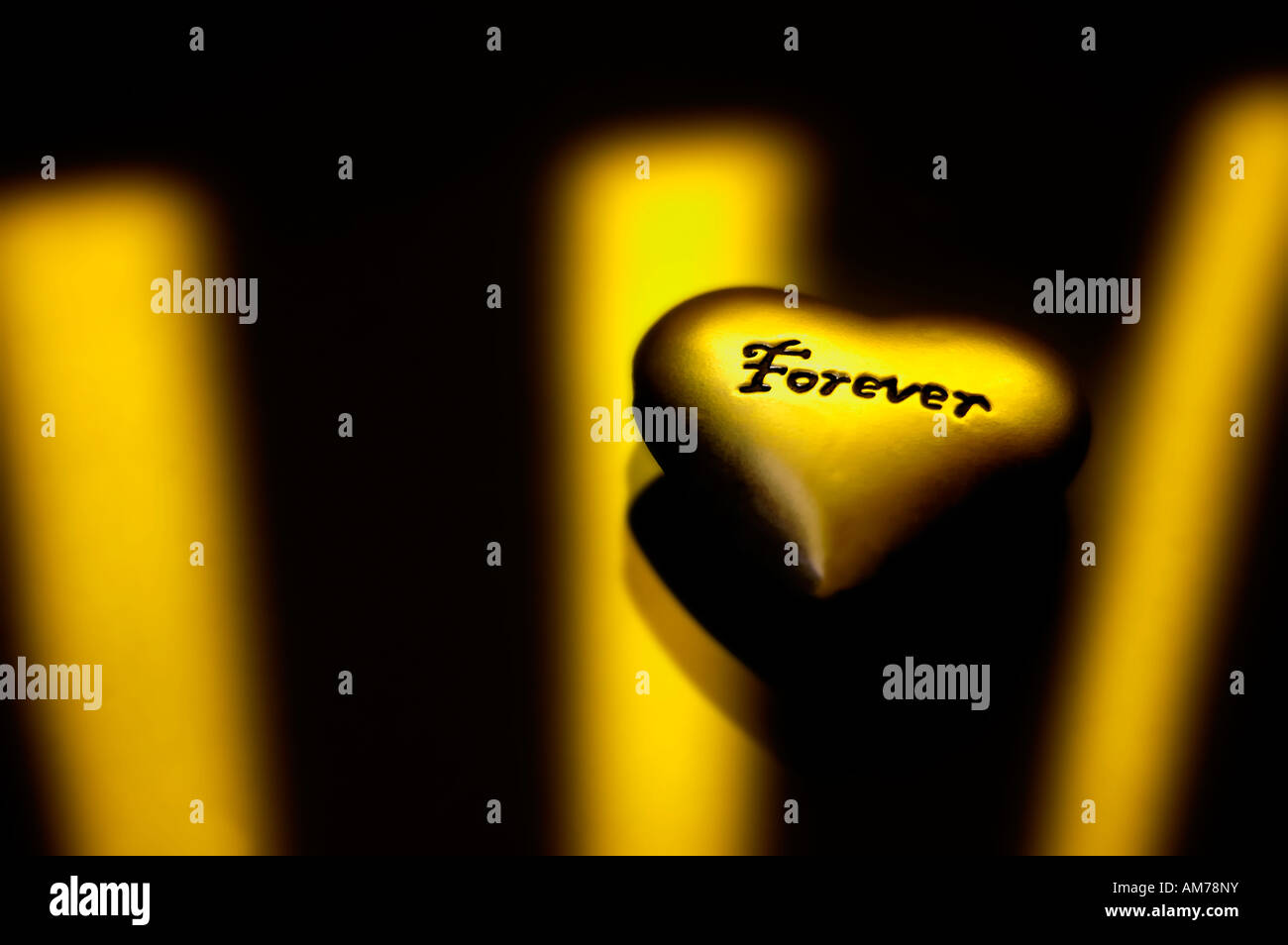 Valentine heart on the shaded background - the symbol of love Stock ...