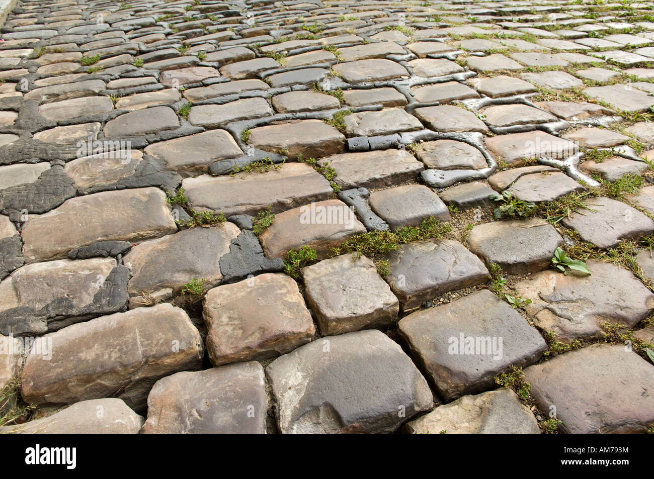 Cobble stones in Prague, Czech Republic Stock Photo - Alamy