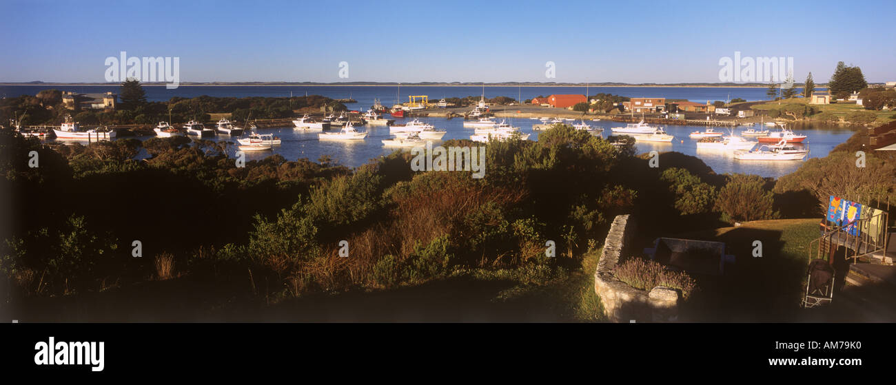 Cray fishing boats in harbour Robe, Limestone Coast, SE South Australia ...