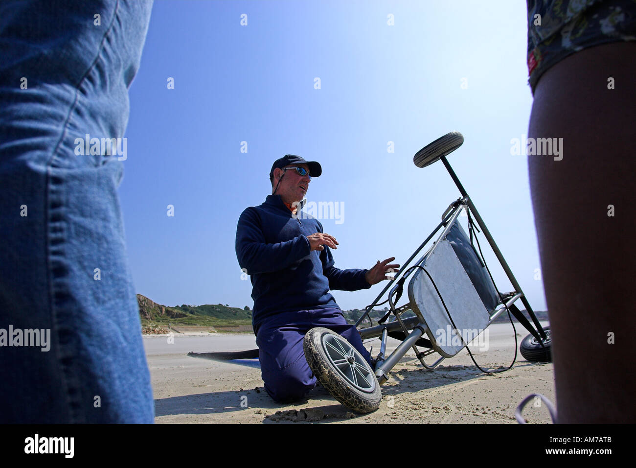 Wind karting on the beach hi-res stock photography and images - Alamy