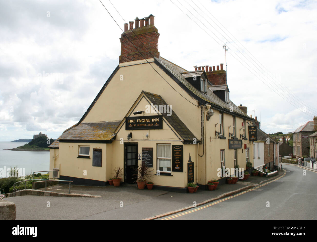 Pub "The Engine Inn", Marazion, Cornwall, Great Britain Stock Photo - Alamy