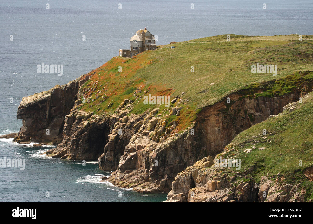 House at the Rinsey Cliff, Cornwall, UK Stock Photo - Alamy