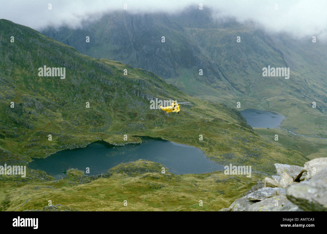 Ascending Tryfan Snowdonia National Park Stock Photo - Alamy