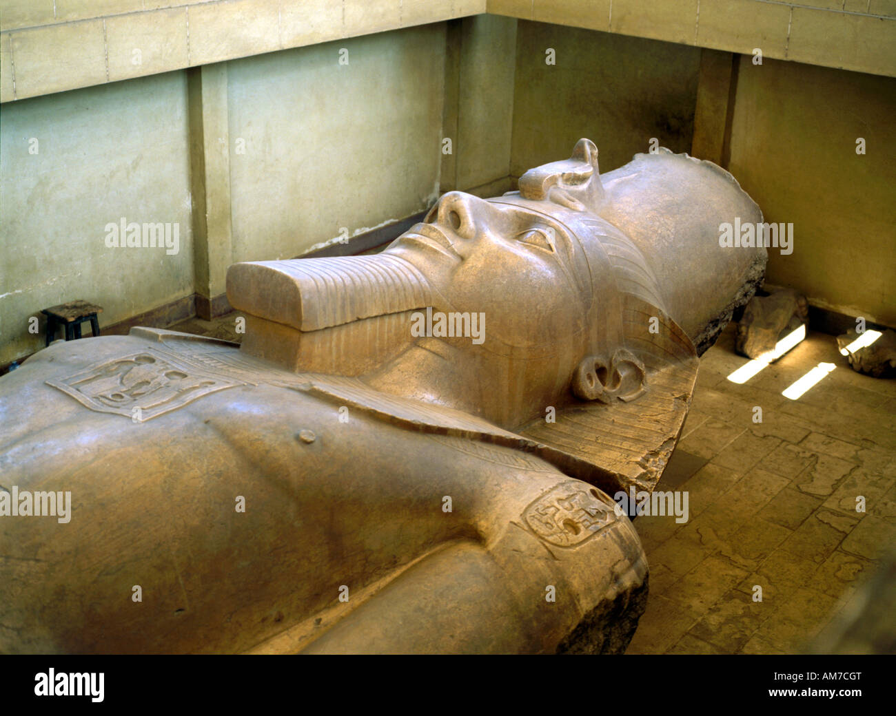 Statue of Ramses II, Museum in Memphis Stock Photo - Alamy