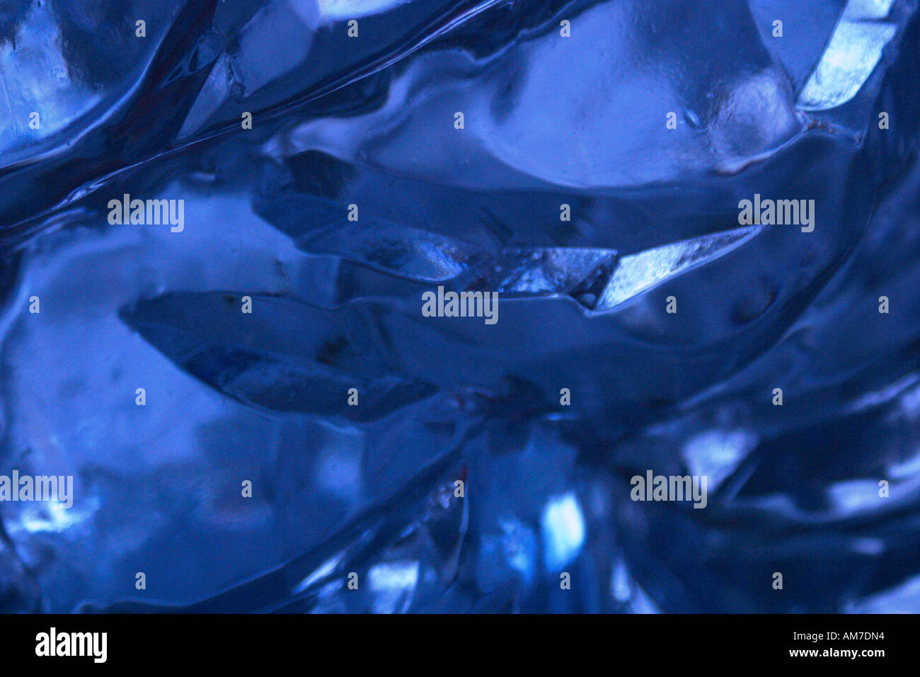 frozen blue ICE block Stock Photo - Alamy