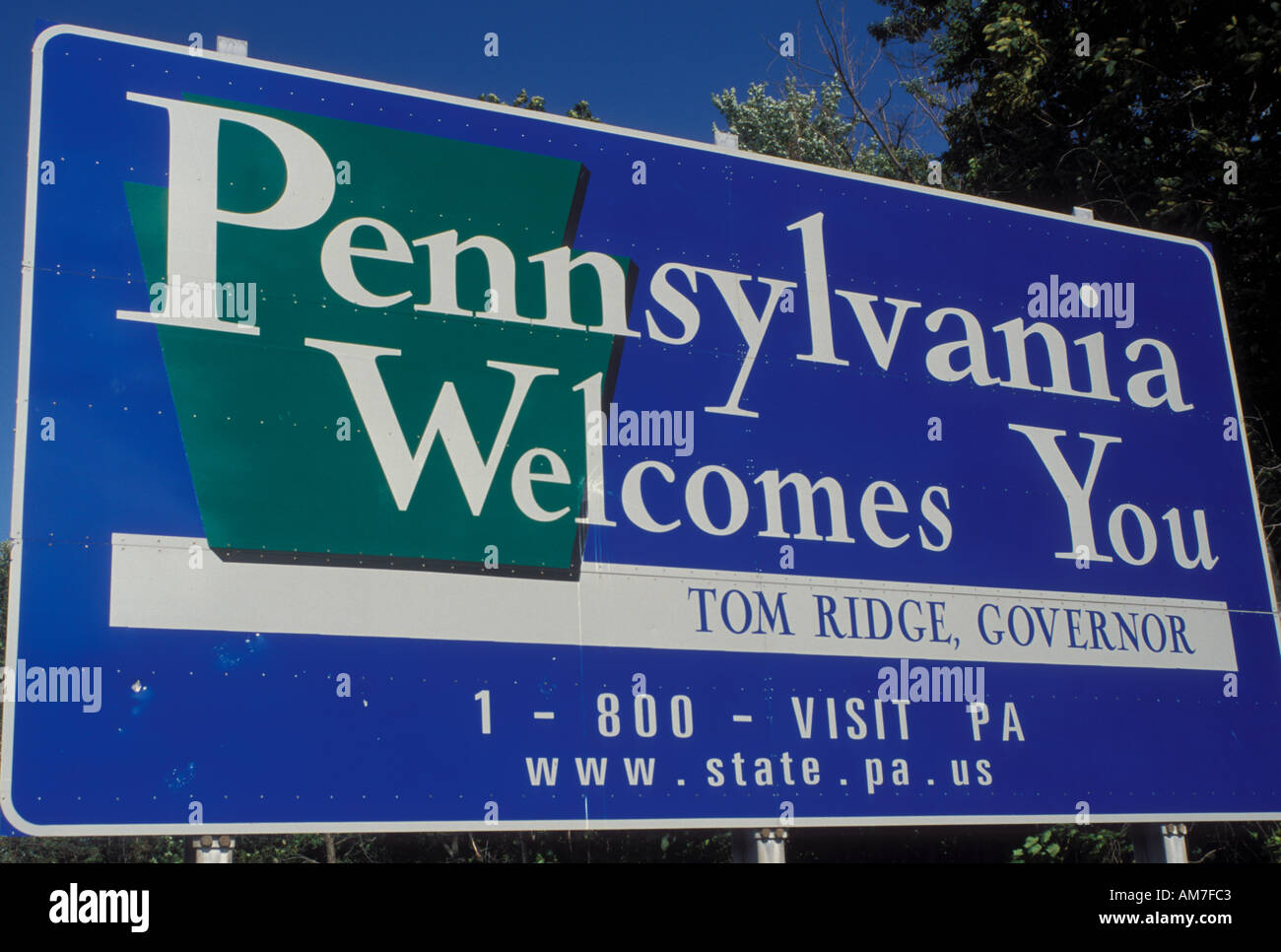 Pennsylvania Welcome Sign Stock Photos & Pennsylvania Welcome Sign ...
