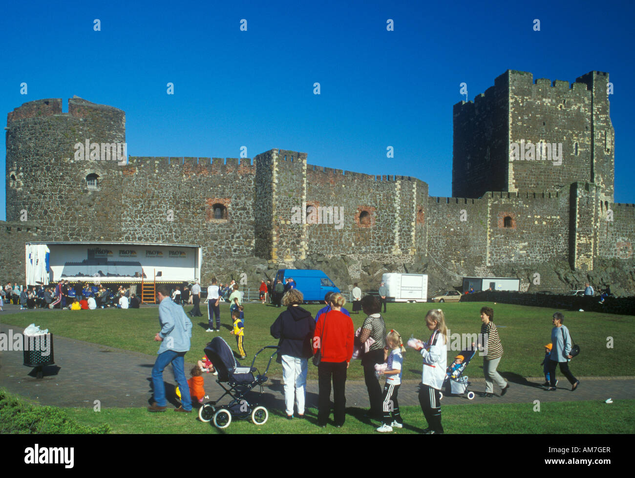 Stone tower antrim castle hi-res stock photography and images - Alamy
