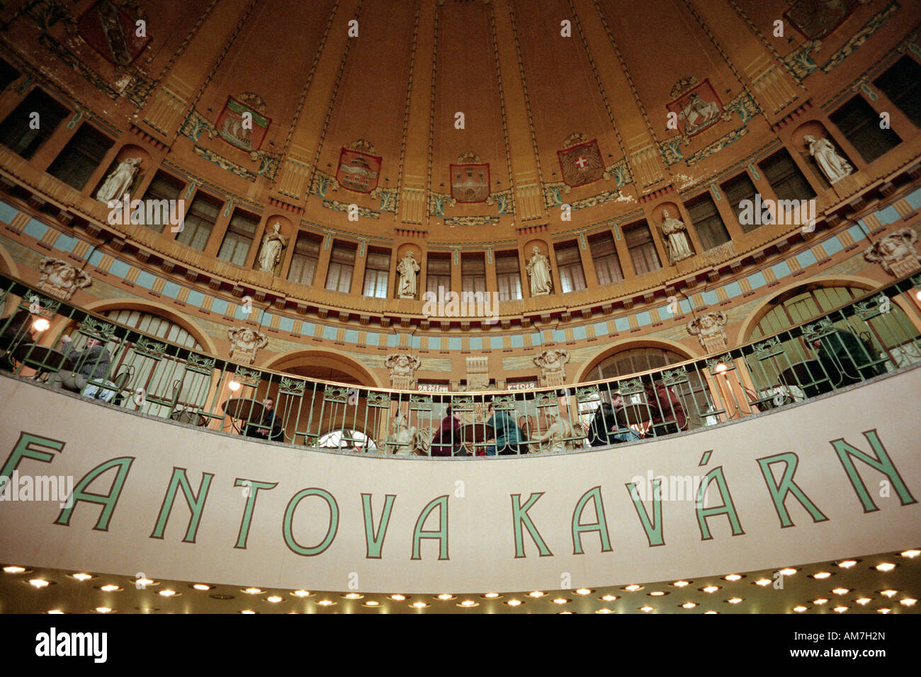 Prague Czech Republic Art Nouveau interior of Prague s main railway ...