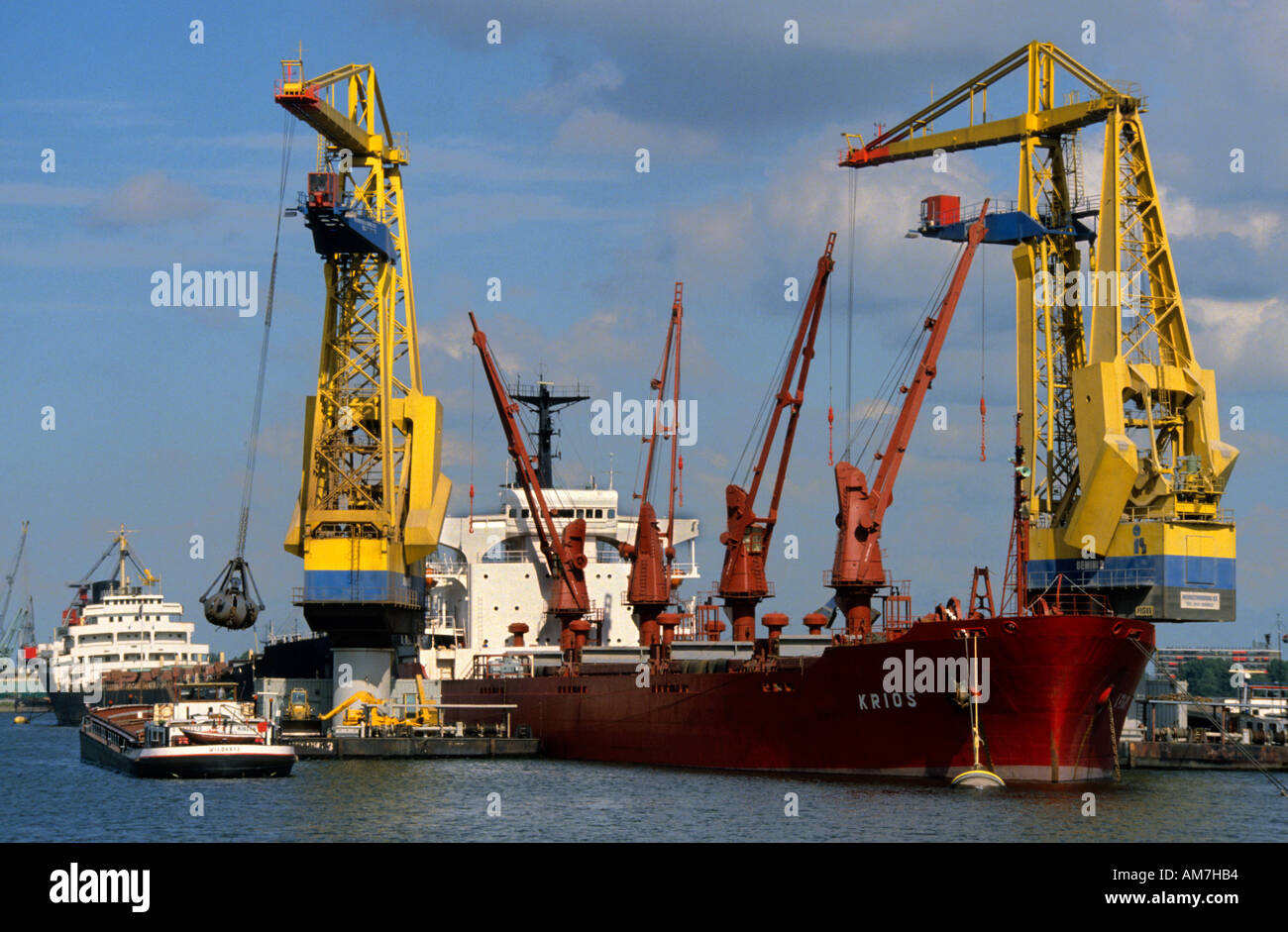 Netherlands Rotterdam Port Harbor boat Europoort Stock Photo - Alamy
