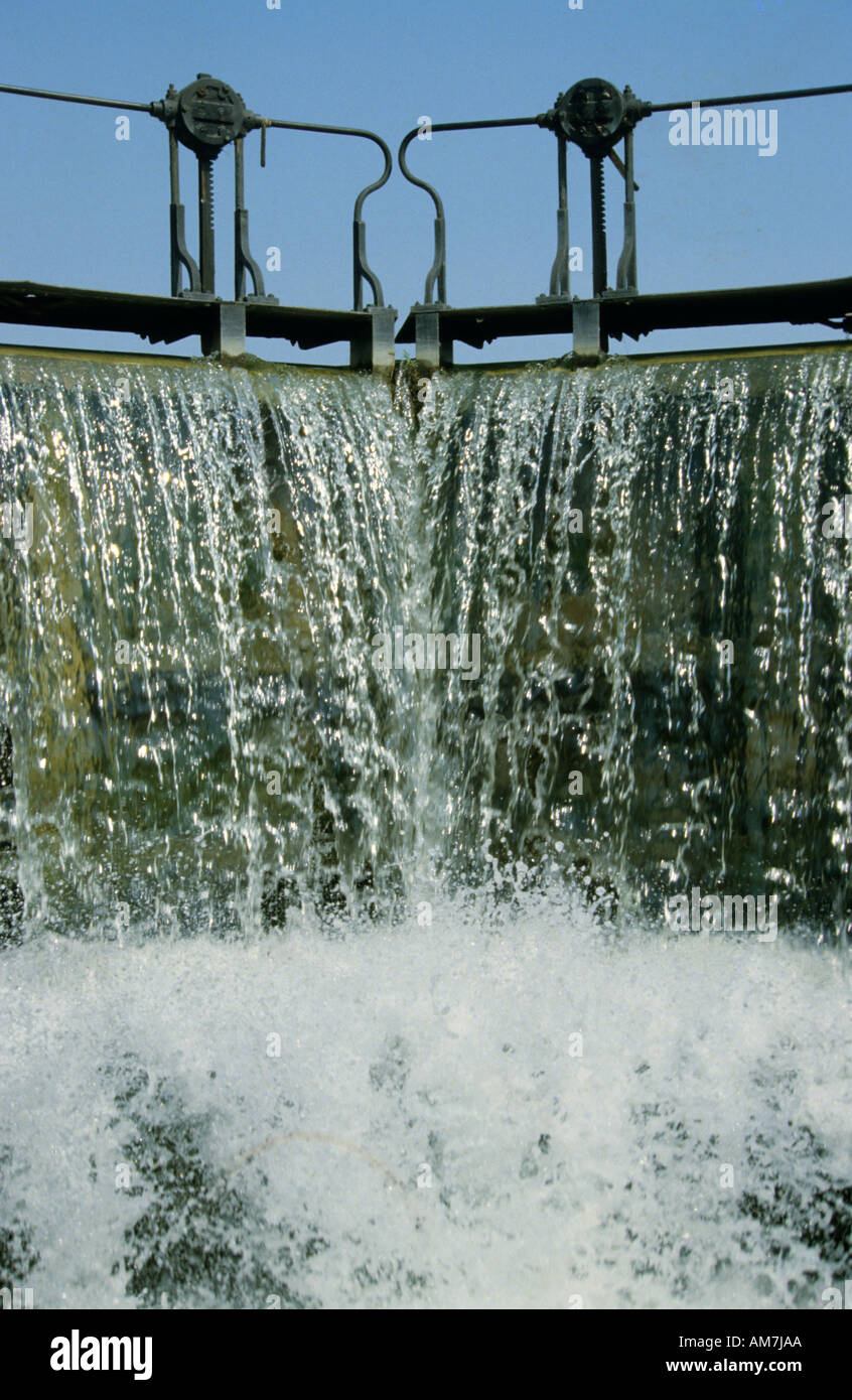 Netherlands Lock Water canal gate flotatie lockage Holland Stock Photo ...