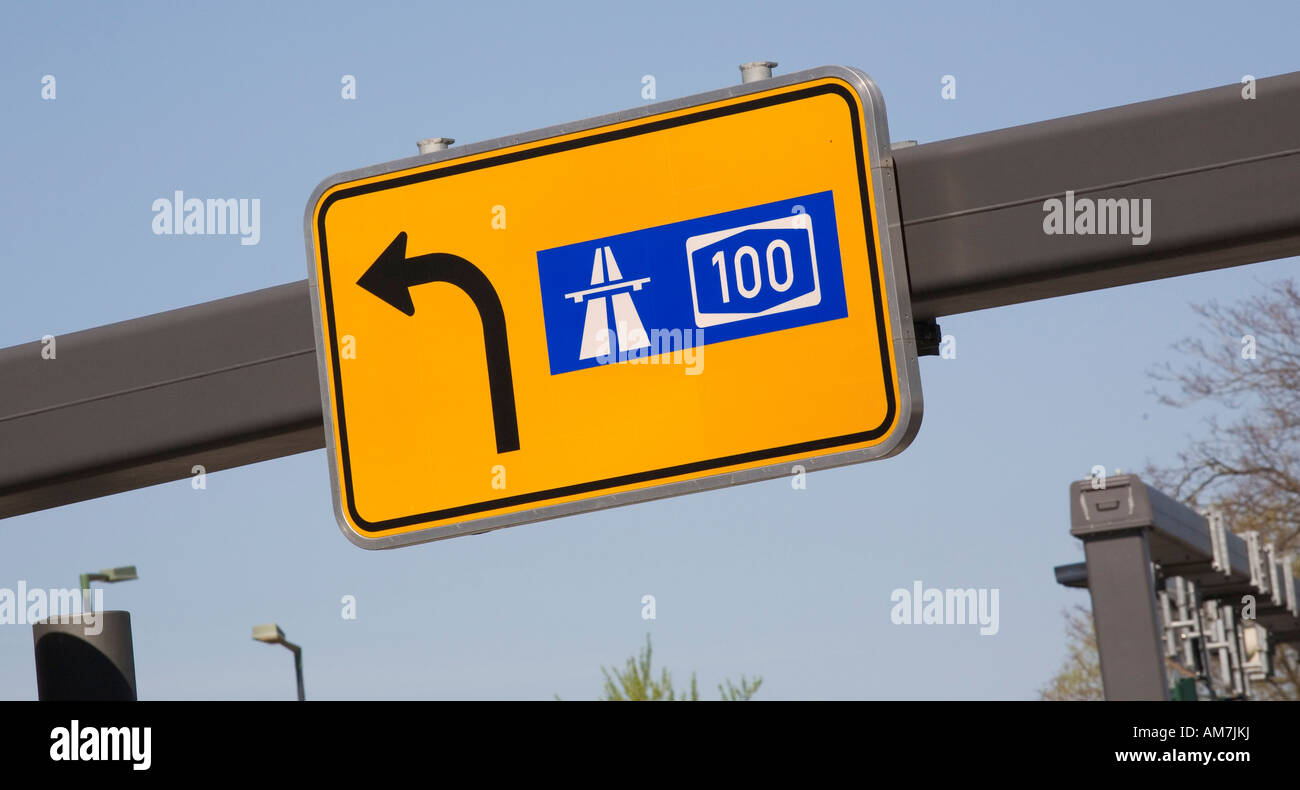 Sign board, road traffic, Berlin, Germany Stock Photo - Alamy