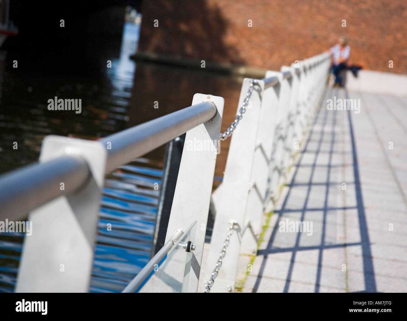 Railing of a bridge Stock Photo - Alamy