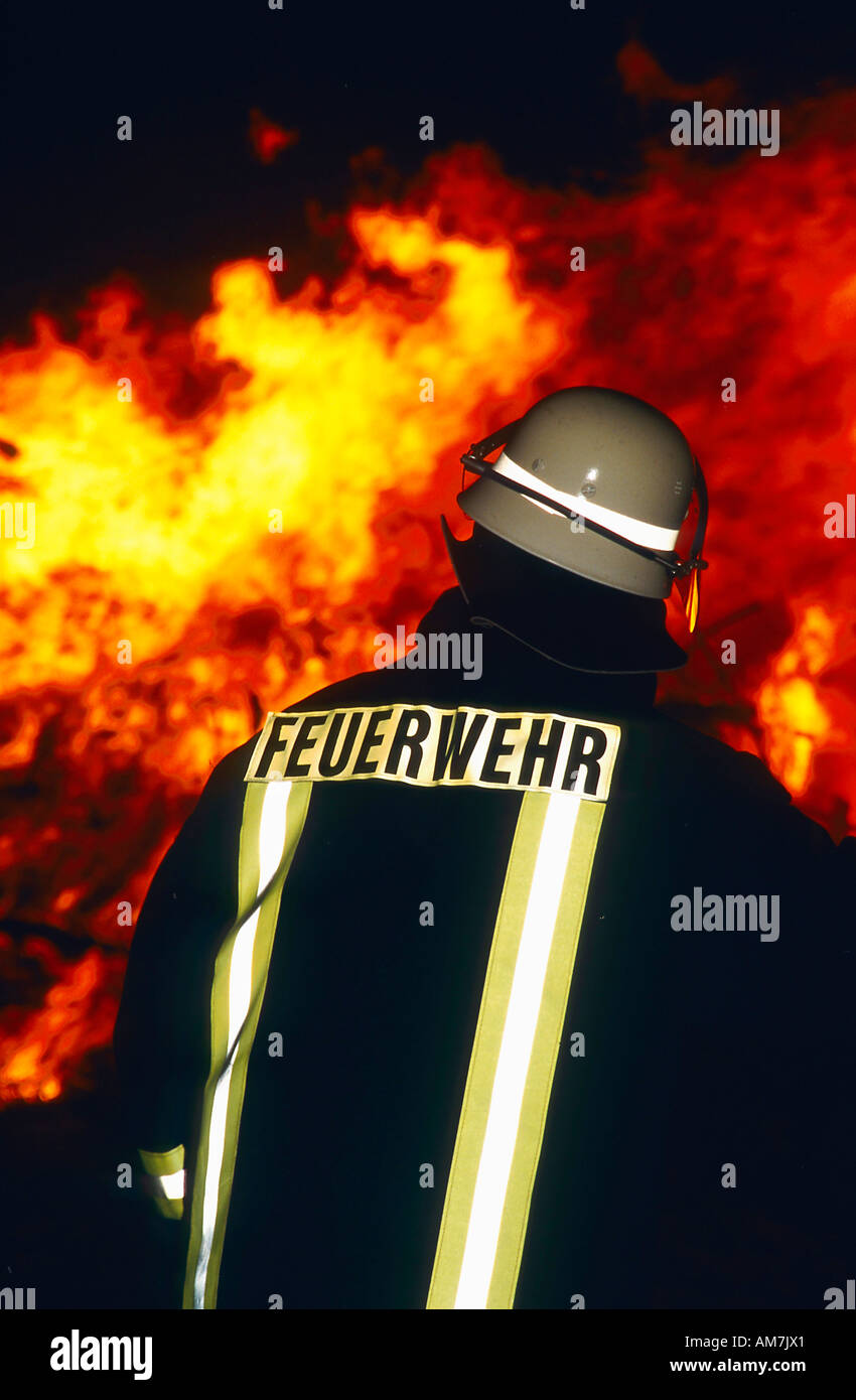 fire brigade at work Stock Photo - Alamy