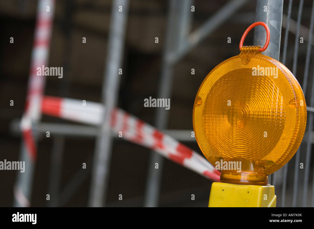 Single Red Warning Light Construction