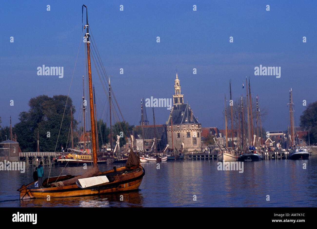 Old Harbor Port Hoorn ( Horn ) Main Tower 1532 Netherlands Stock Photo ...