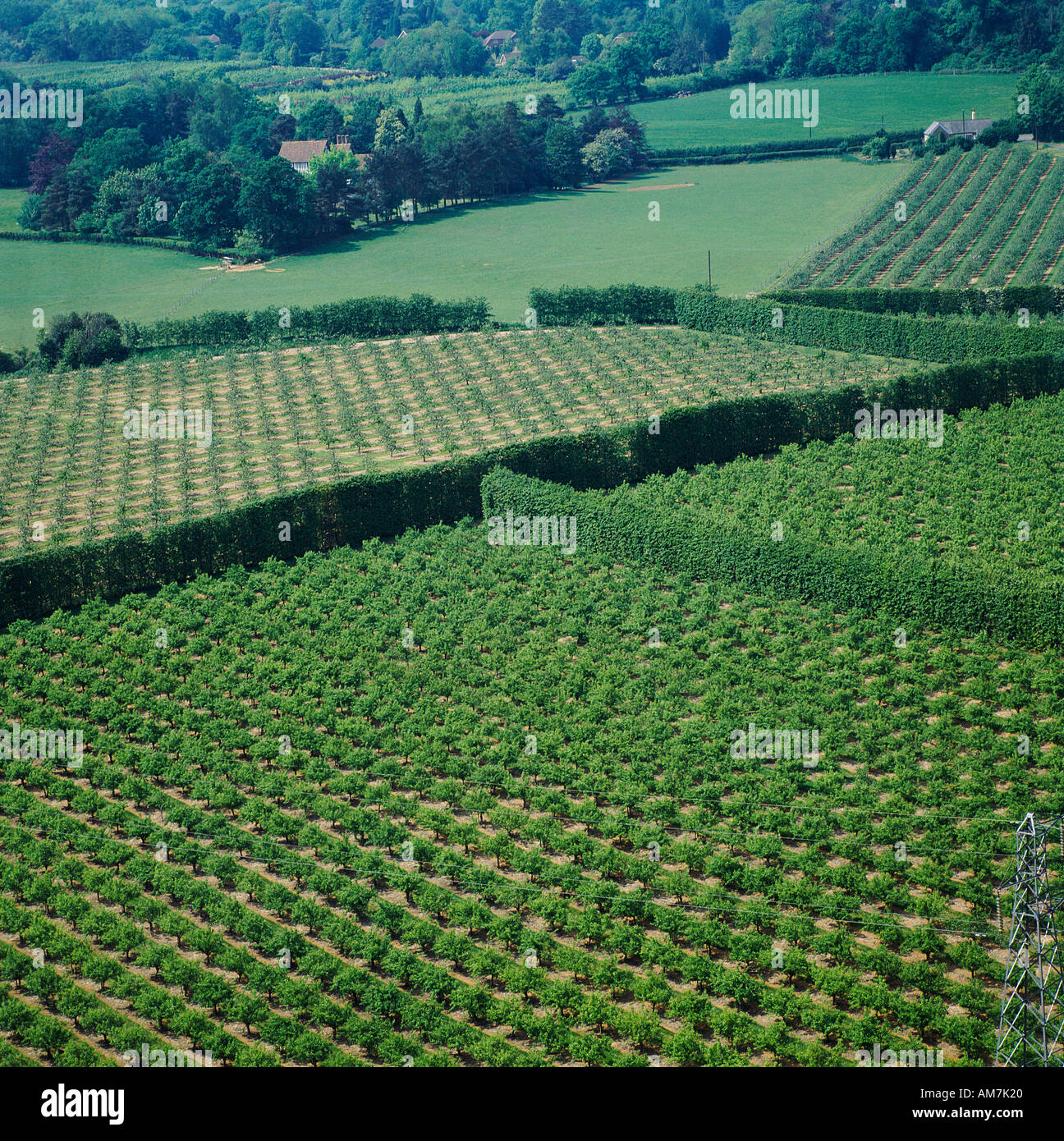 Aerial view farmyard hi-res stock photography and images - Alamy