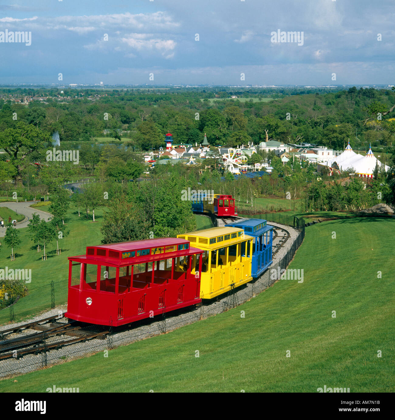 Train in Legoland Windsor Berkshire England Stock Photo - Alamy