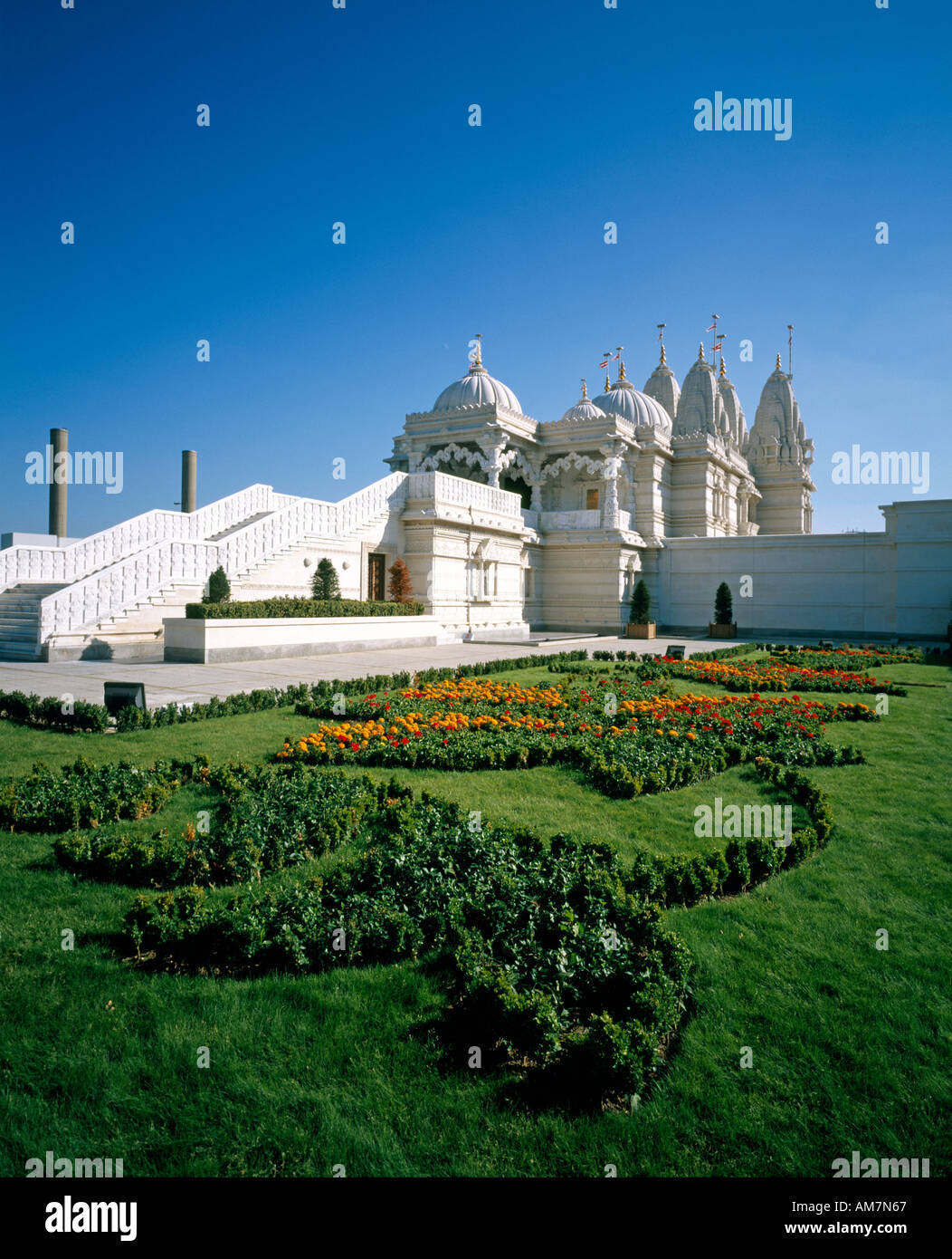 Neasden Hindu temple in Neasden London NW10 England Stock Photo - Alamy