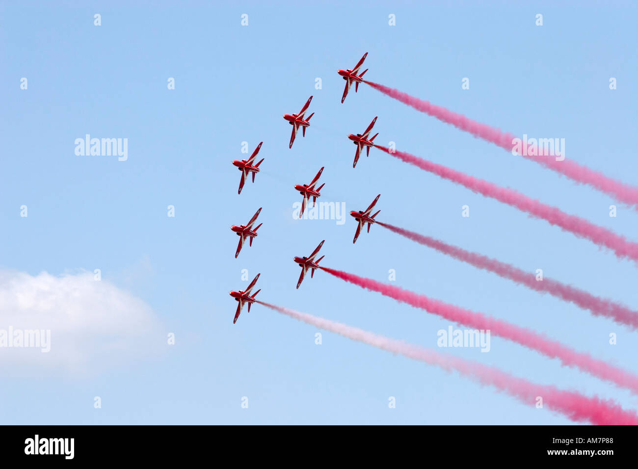Red Arrows Formation Aerobatic Flying Team display aircraft aeroplanes ...