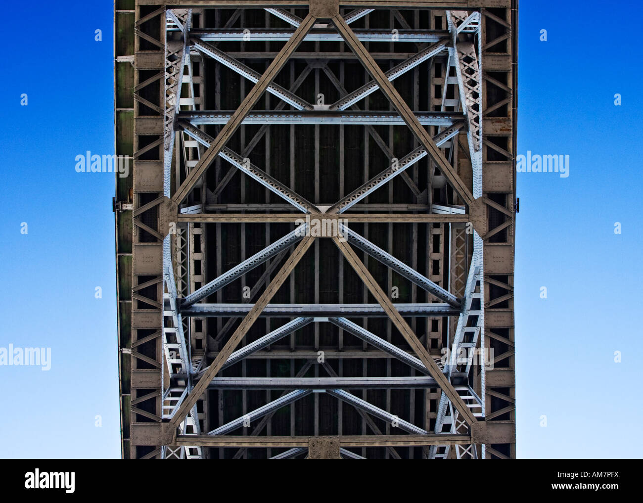 Bridge from below Stock Photo - Alamy