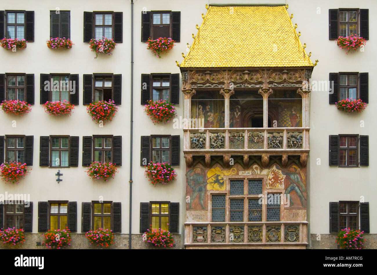 Goldenes Dachl, Golden Roof in Innsbruck, Austria Stock Photo - Alamy