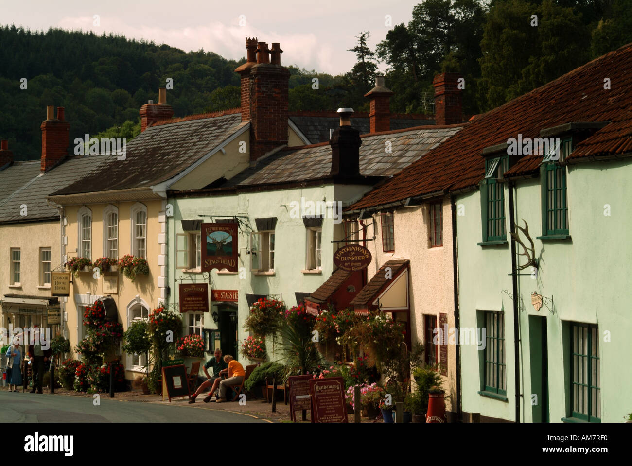 The high street in dunster High Resolution Stock Photography and Images ...
