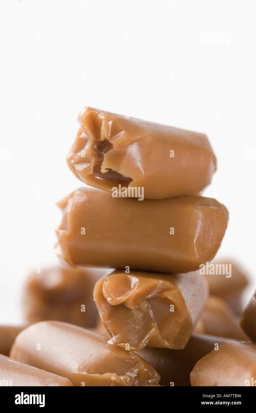 Close-up of a stack of candies Stock Photo - Alamy