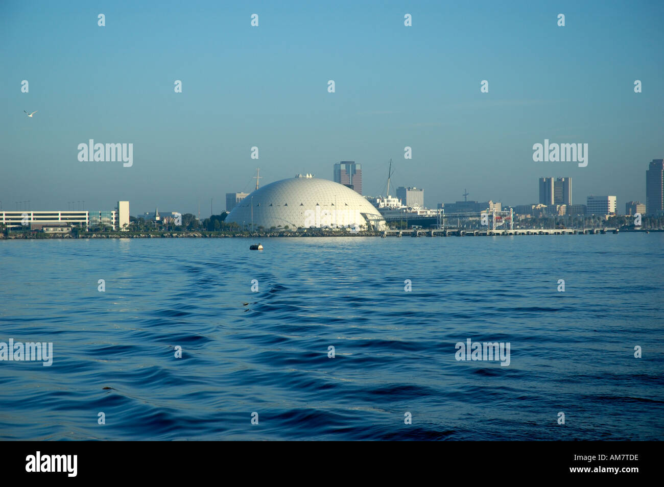Long Beach geodesic dome Giant movie set Stock Photo - Alamy