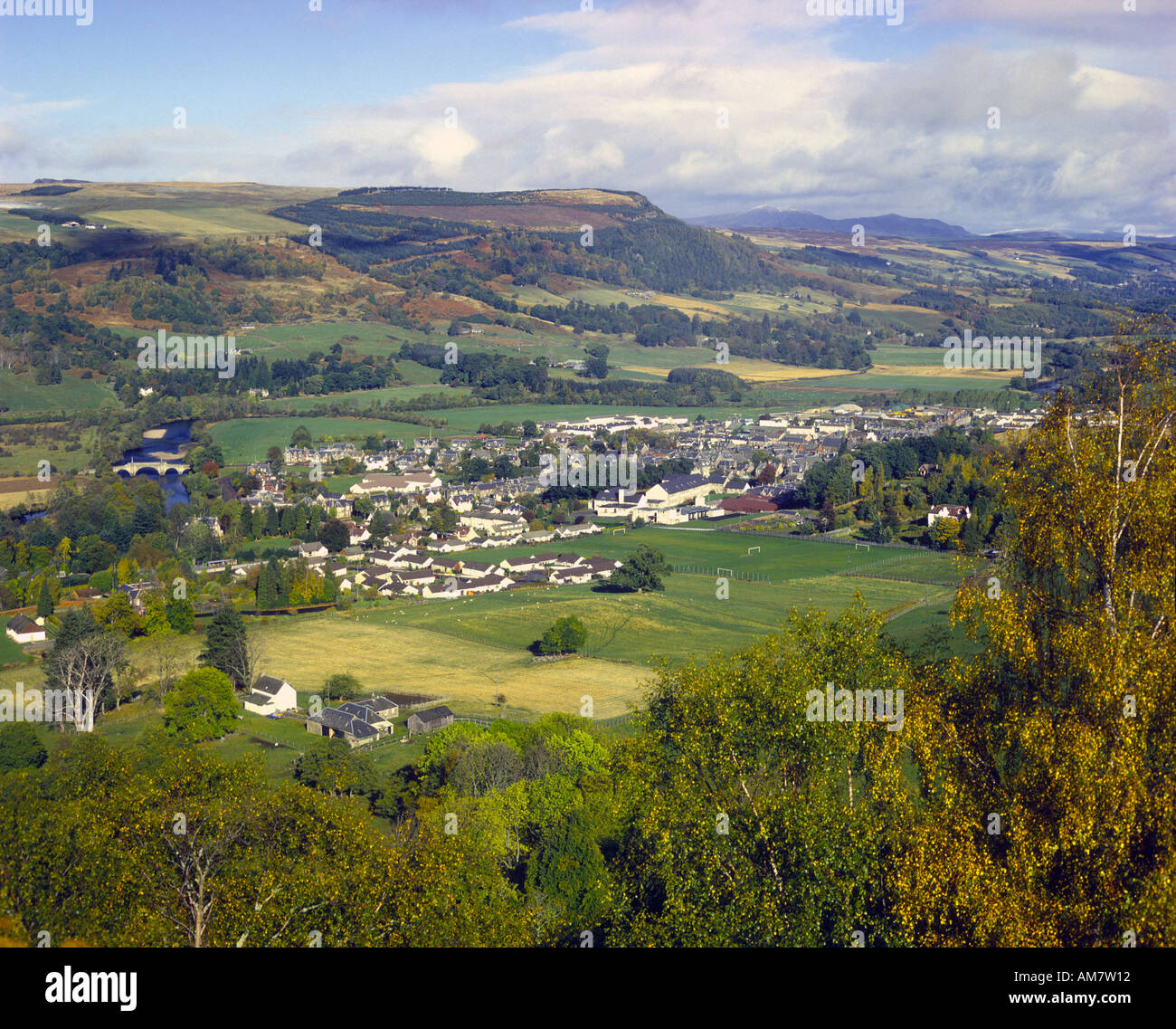 Aberfeldy Market Town Perthshire Stock Photo - Alamy