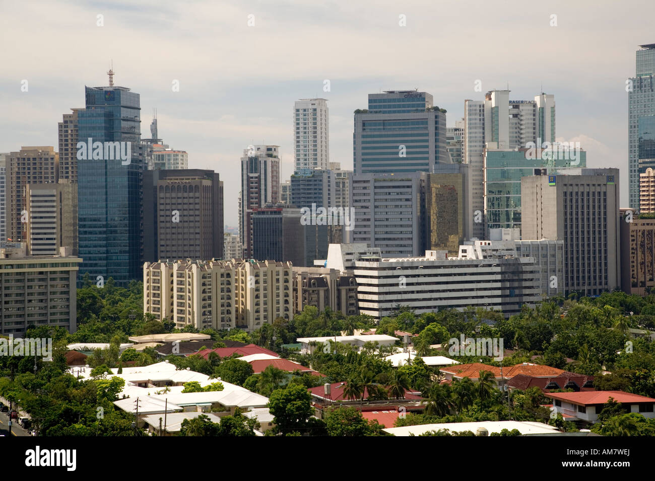 Makati Skyline by day Stock Photo - Alamy