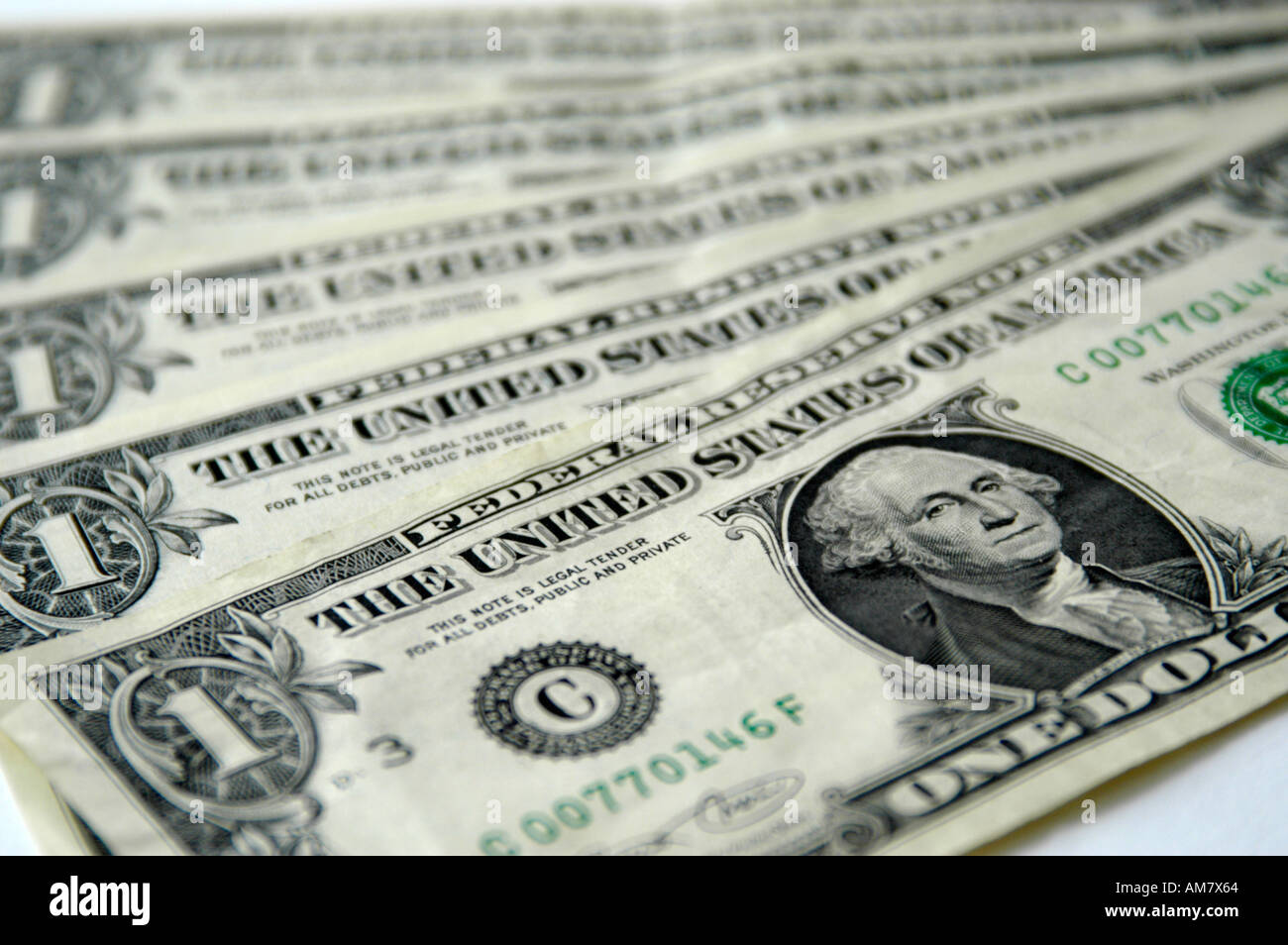 1 US Dollar currency note Stock Photo - Alamy