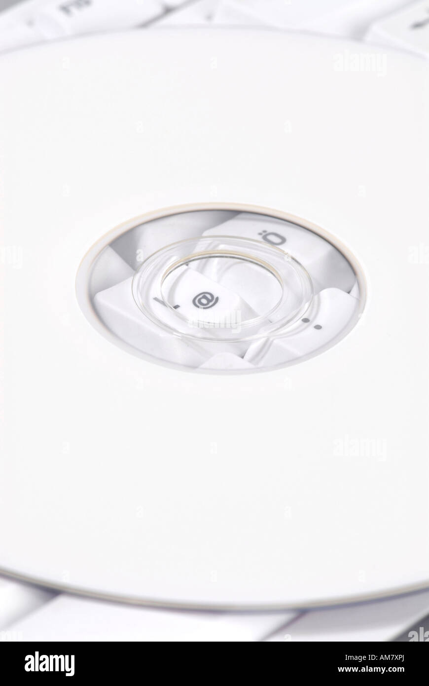 CD on computer keyboard Stock Photo - Alamy