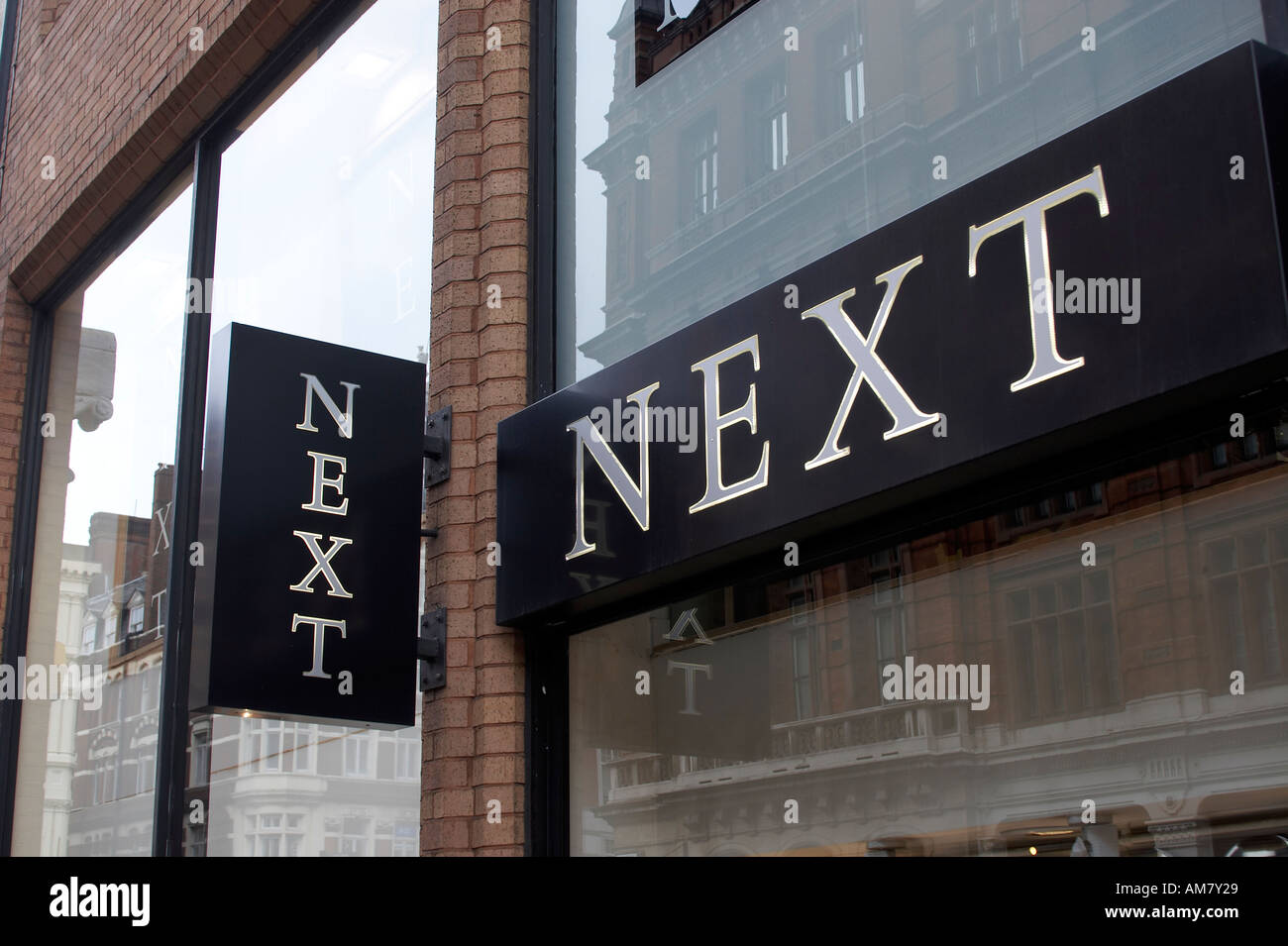 Next logo sign hi-res stock photography and images - Alamy