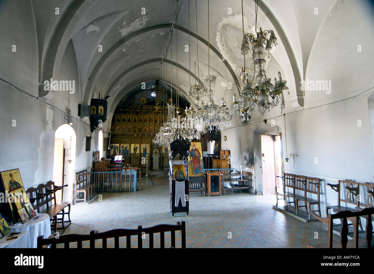 Apostolos Andreas Greek Orthodox monastery interior Karpas Peninsula ...