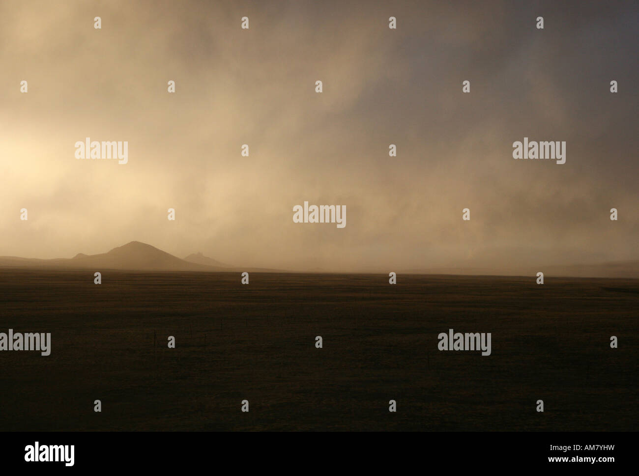 Sunset on plateau Stock Photo - Alamy
