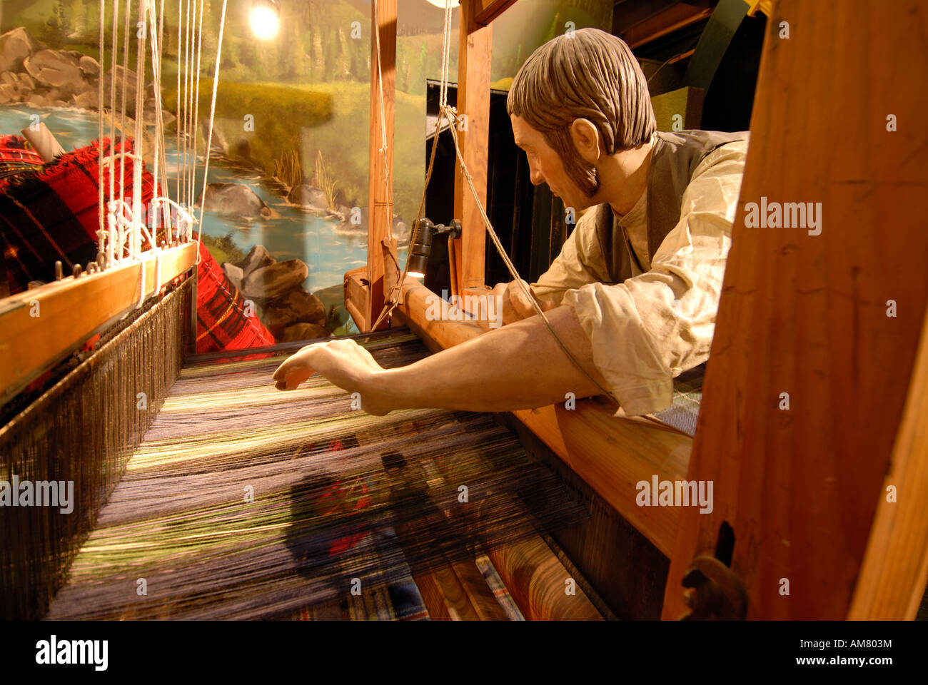 Tartan Weaving mills exhibition Stock Photo - Alamy