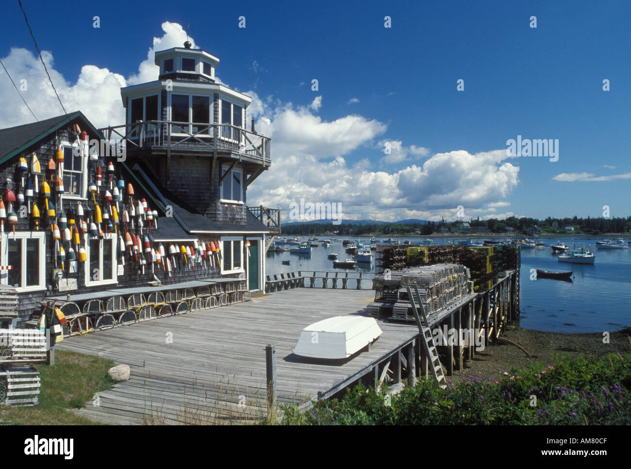 Lobster boat dock bernard maine hi-res stock photography and images - Alamy