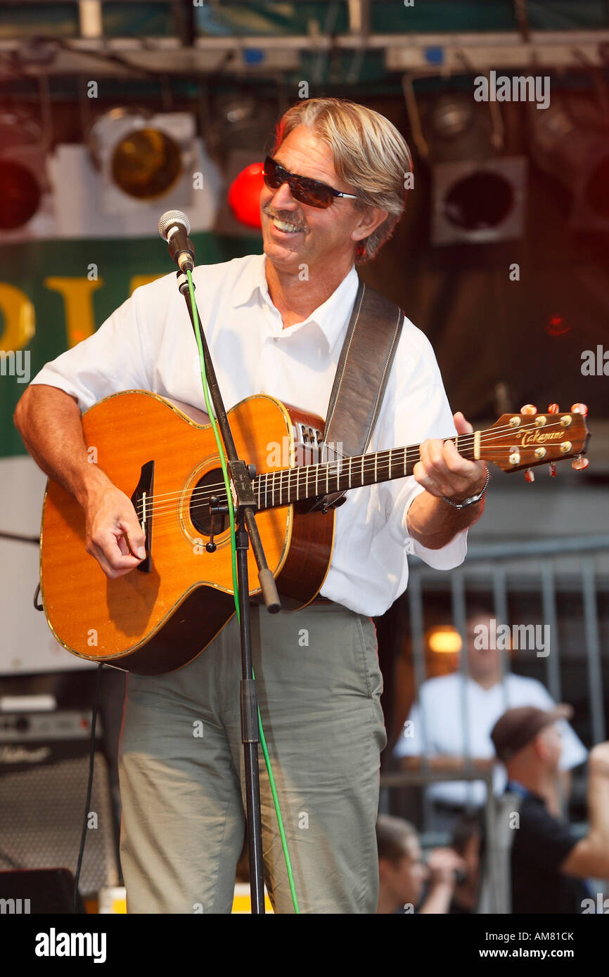 German music group Blaeck Foeoes, guitarist Peter Schuetten Stock Photo ...