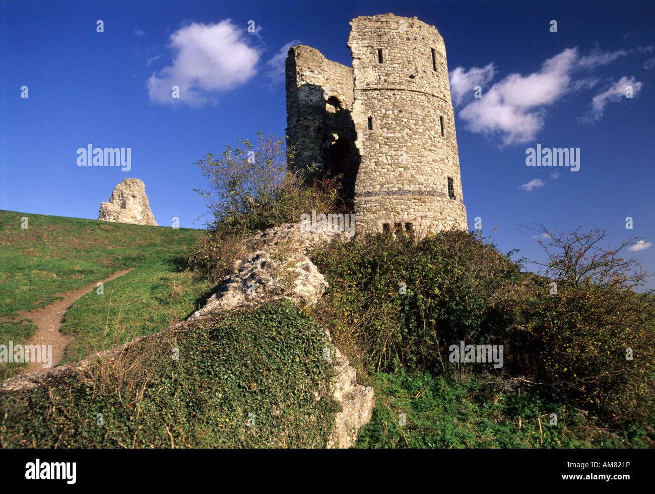 The runins of Hadleigh Castle near Leigh on Sea Essex Stock Photo - Alamy