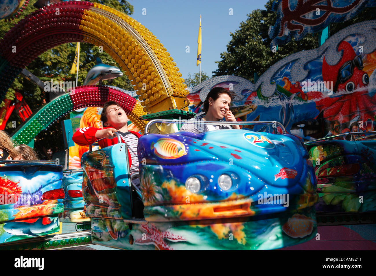 Octopussy ride, Laurentius fair, Bergisch Gladbach, North Rhine ...