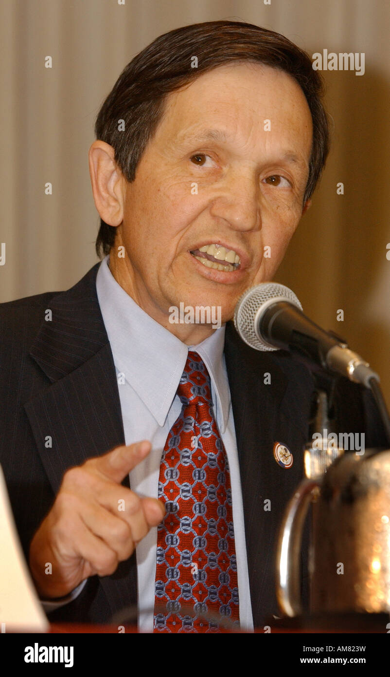 Representative Dennis Kucinich D Ohio speakss during the Presedential ...