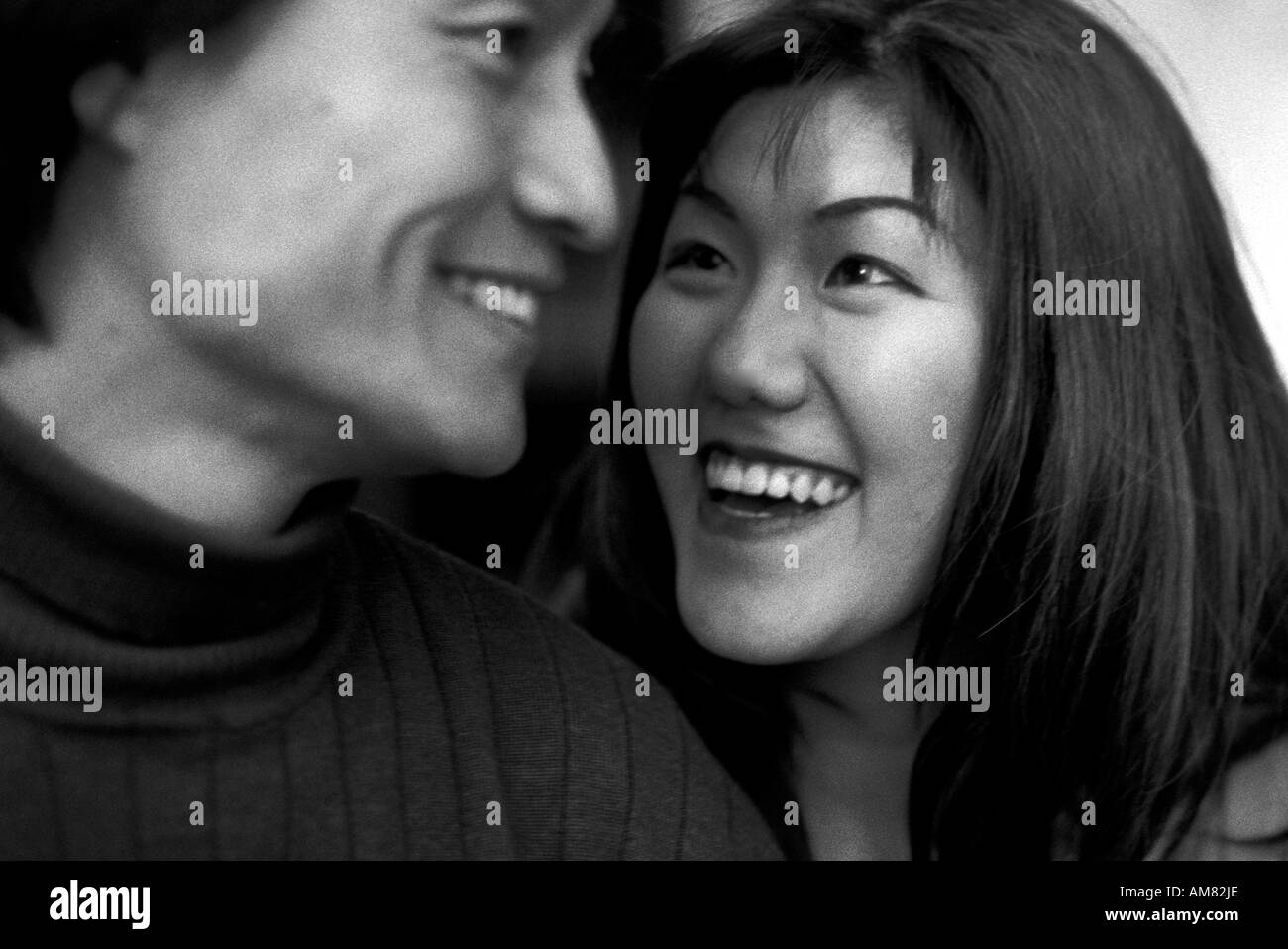 Two joyful smiling women Black and White Stock Photos & Images - Alamy