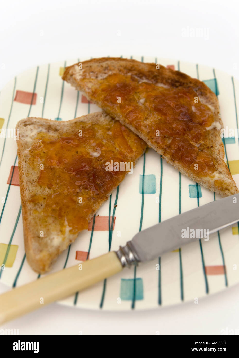 Toast and marmalade Stock Photo - Alamy