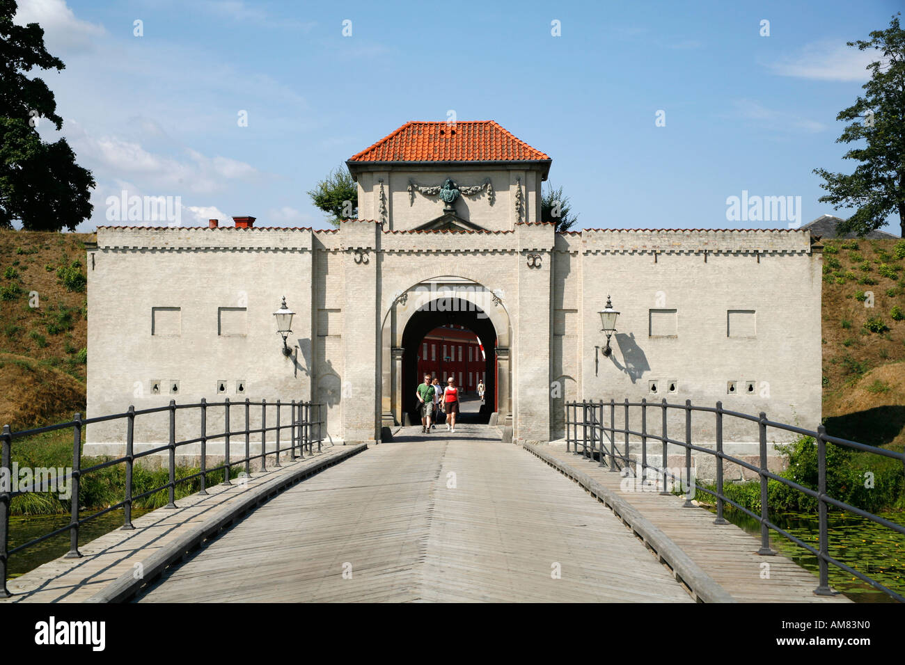 Entrance to the Barracks in the Kastellet fortress Copenhagen Denmark ...