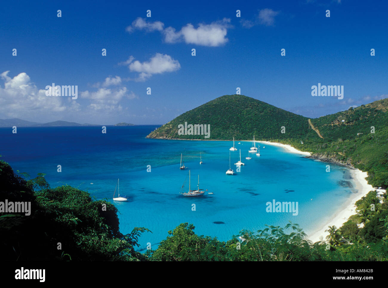 Jost van dyke island aerial hi-res stock photography and images - Alamy