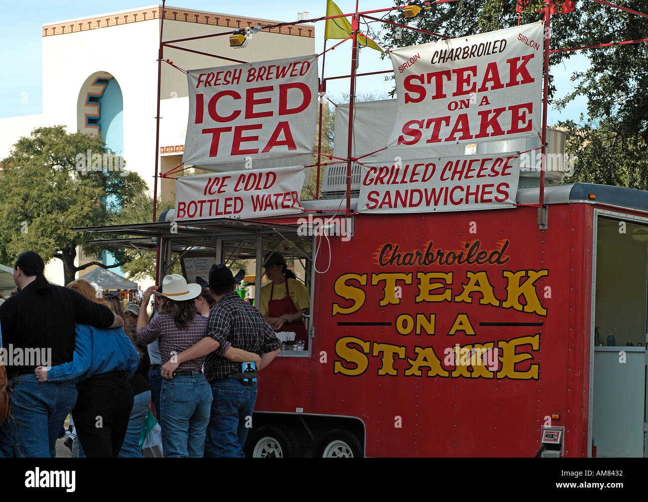 Food booth at Fair Park, Dallas Stock Photo - Alamy