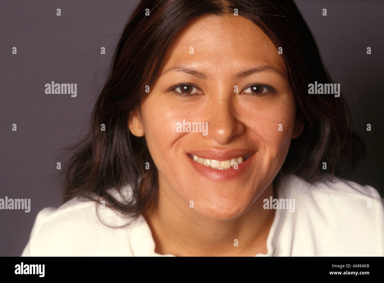 Young woman smiling, portrait Stock Photo - Alamy