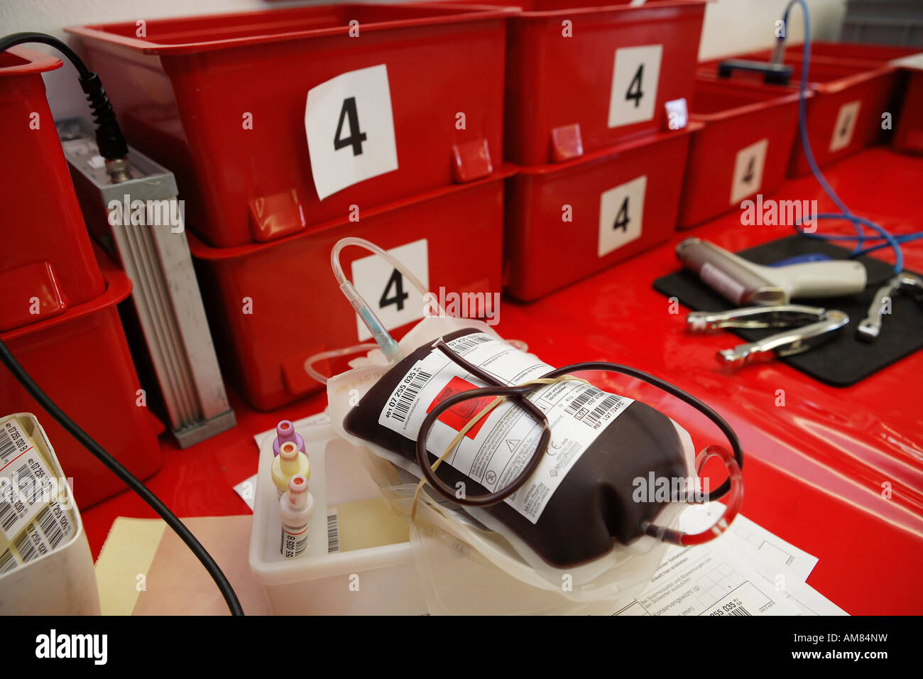 DRK blood donation Stock Photo - Alamy