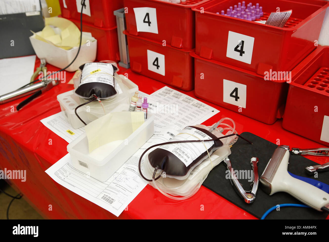 DRK blood donation Stock Photo - Alamy